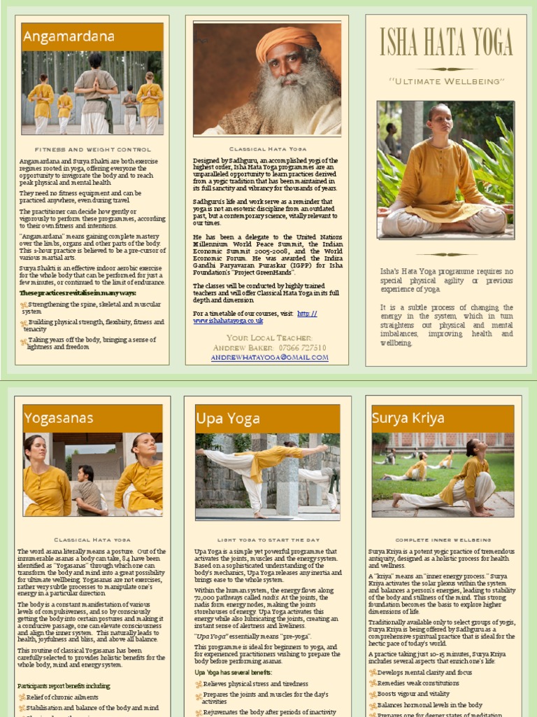 Isha | PDF | Asana | Yoga