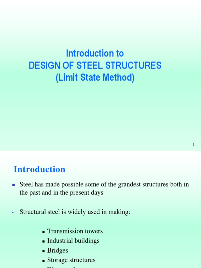 Limit State Design of Steel Structures | PDF | Deformation (Engineering ...