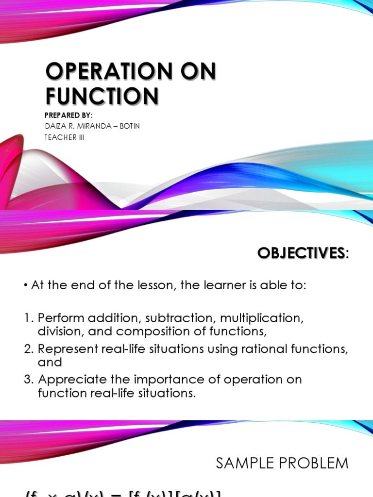 Operation On Function Riddle | PDF | Cognition | Teaching Mathematics
