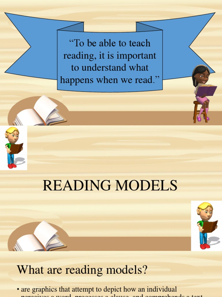 To Be Able To Teach Reading, It Is Important To Understand What Happens ...