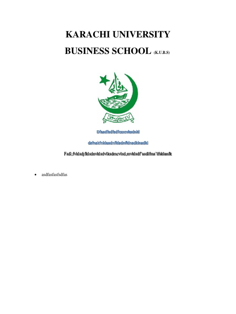 Karachi University Business School: FSDL FVKLSDJFKLSDNVKLSDVLKSDMCVLSD ...