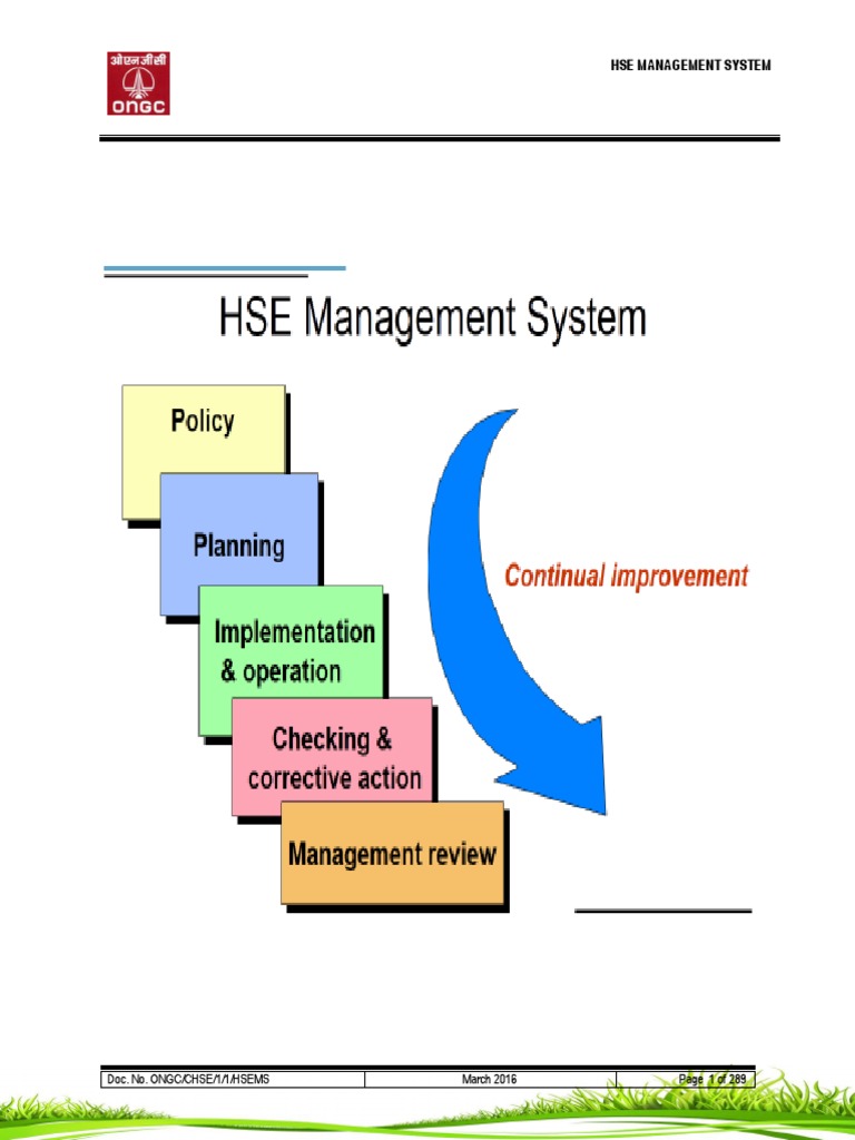 HSEMS.pdf | Occupational Safety And Health | Risk Management