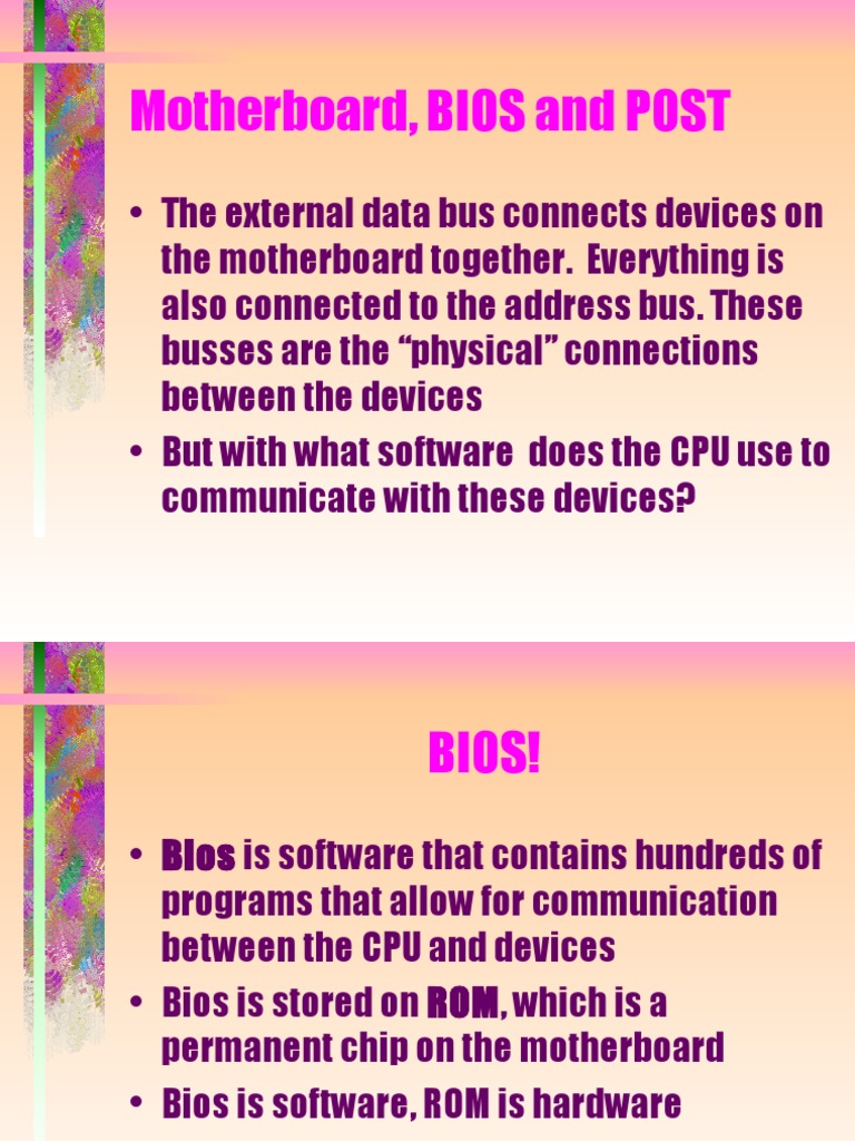 Understanding BIOS and Motherboard Functions | PDF | Bios | Read Only ...