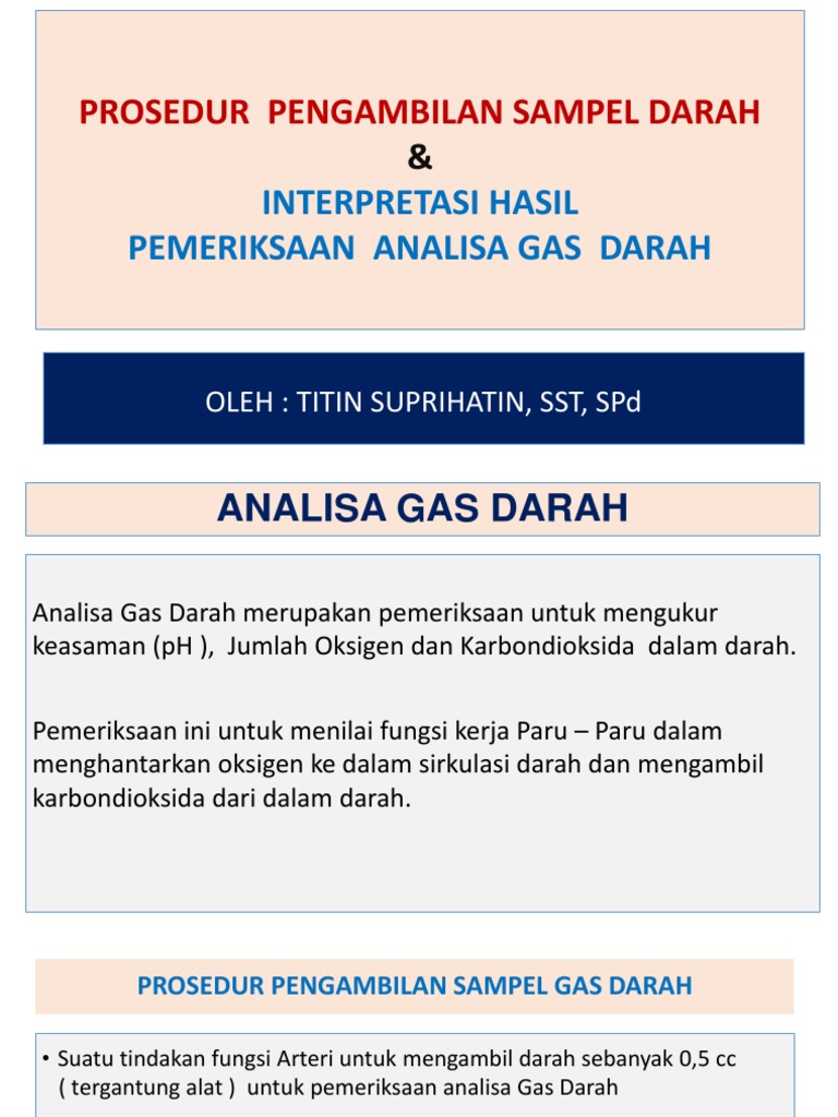 Analisa Gas Darah | PDF
