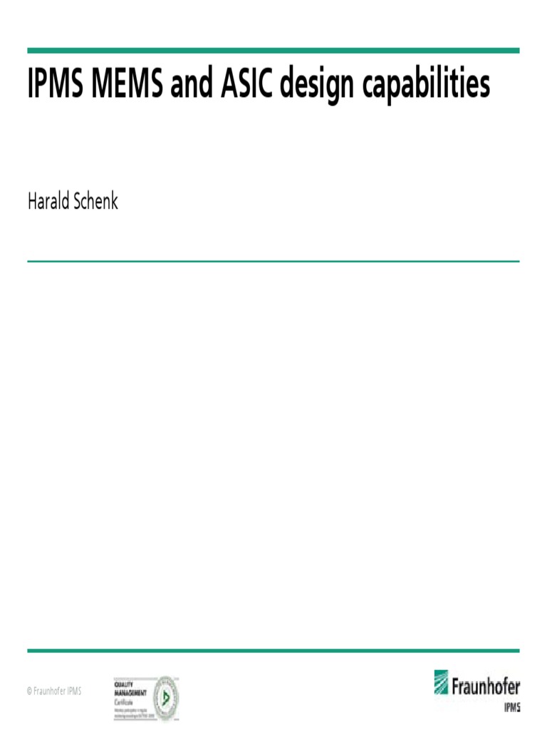 Mems and Asic Design Capabilities PDF | PDF | Finite Element Method ...