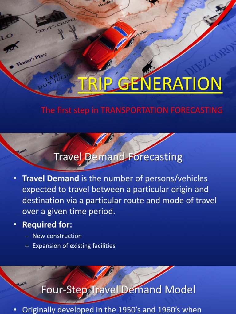 Trip Generation: The First Step in Transportation Forecasting | PDF ...