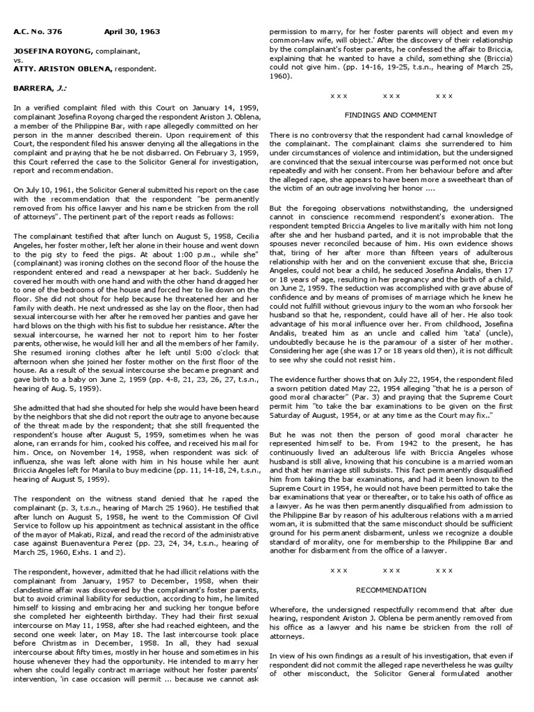 CASES | PDF | Adultery | Lawyer