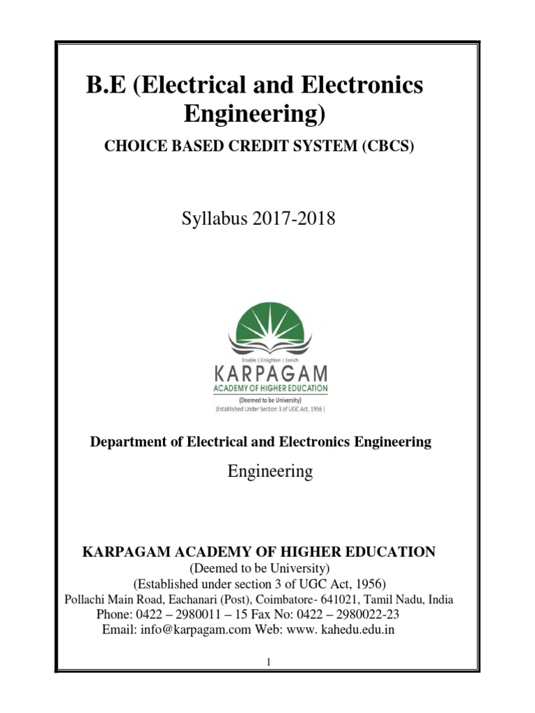 BE EEE Syllabus | PDF | Vector Space | Differential Calculus