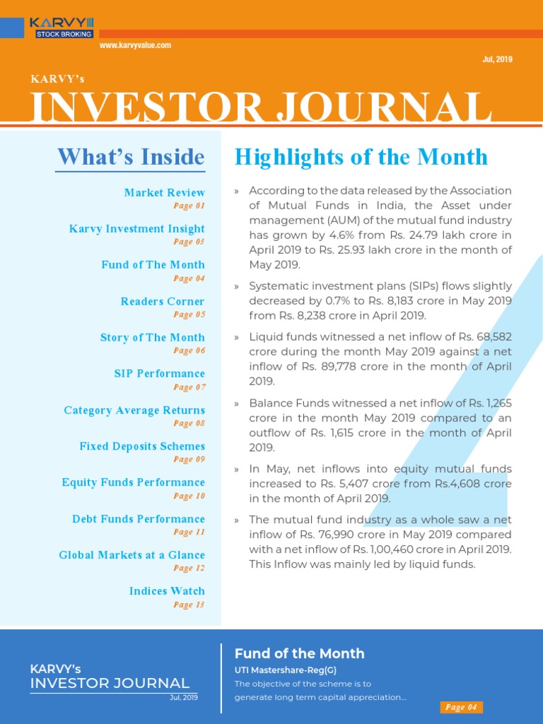 What's Inside: Investor Journal | PDF | Mutual Funds | Investing