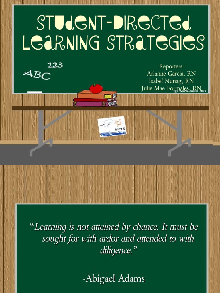 Student-Directed Learning Strategies | PDF | Hypothesis ...