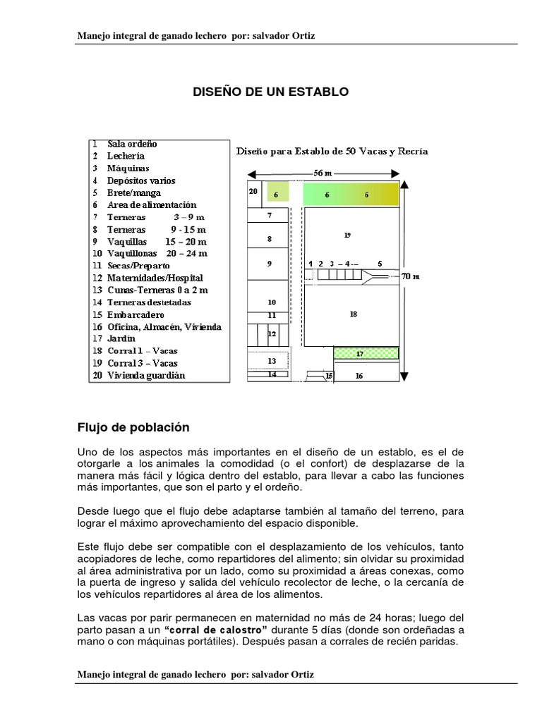 Diseno de Un Establo | PDF | Siembra | Agricultura