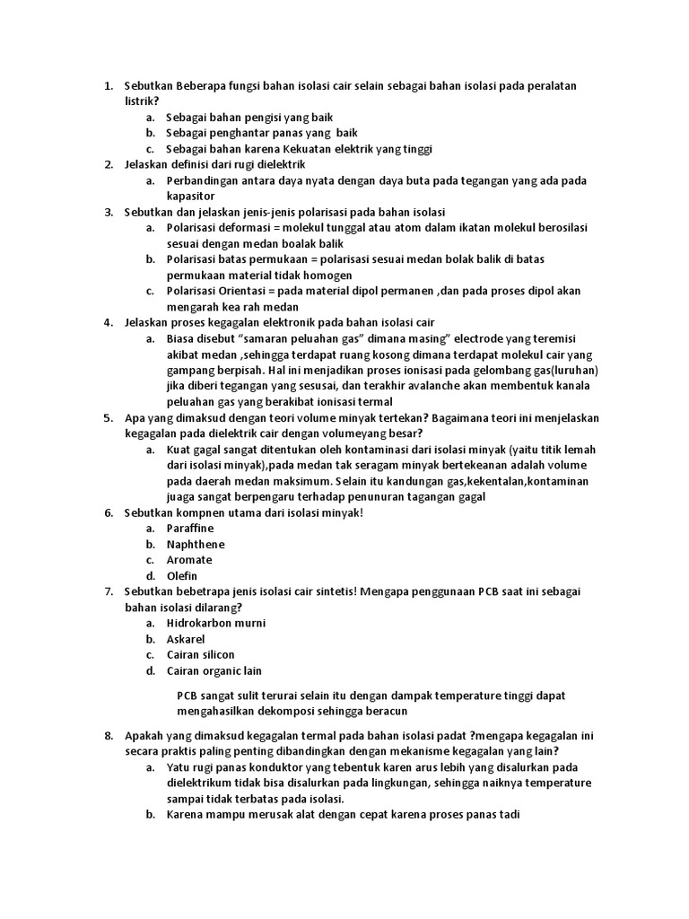Isolasi Cair | PDF | Sains & Matematika