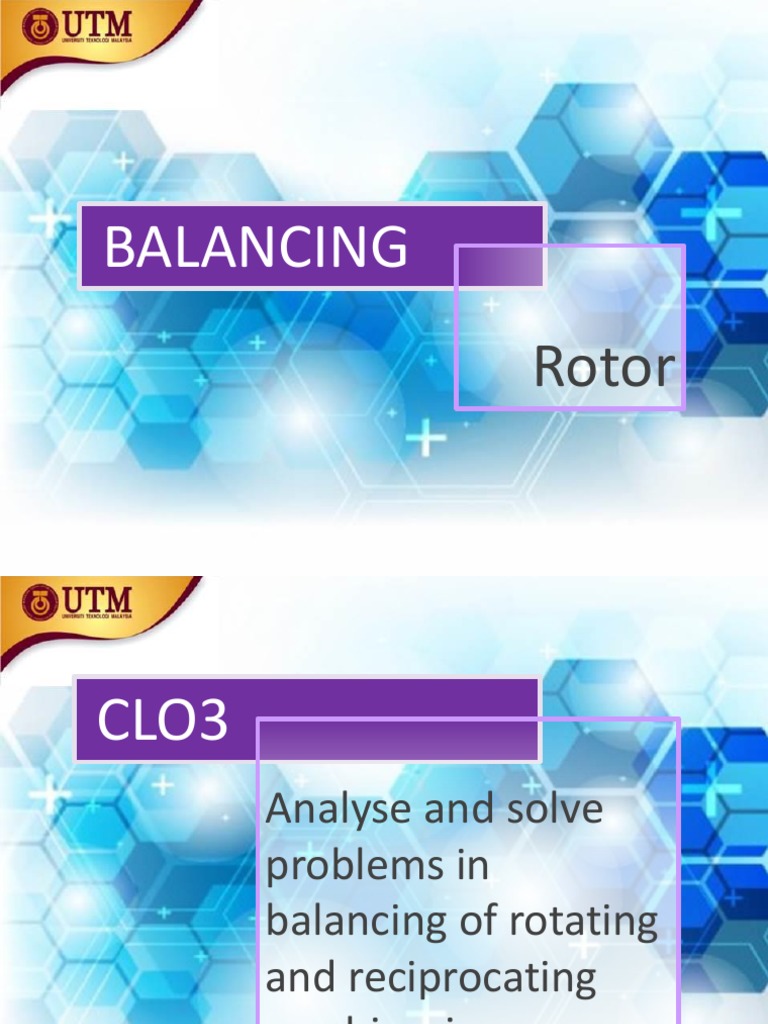 Machine Balancing | PDF | Rotation Around A Fixed Axis | Classical Mechanics