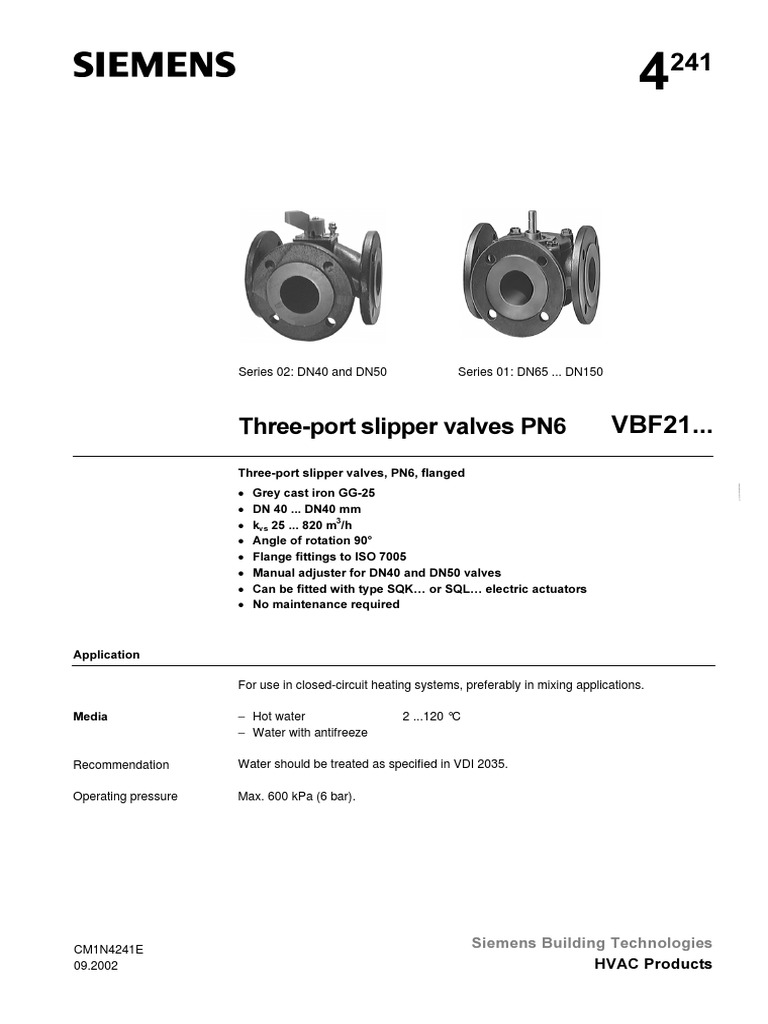 VBF 21 | PDF | Valve | Machines