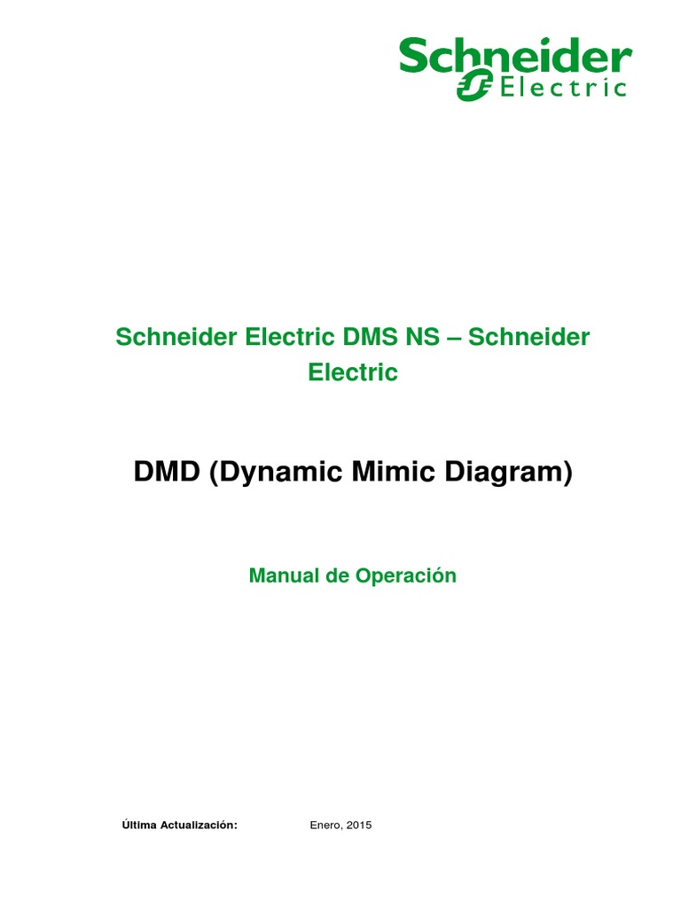 Manual de Operación DMD Schneider Electric | PDF | La interacción ...