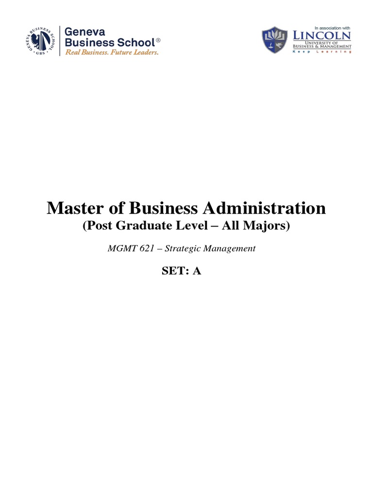 Business Administration | PDF | Competitive Advantage | Strategic ...