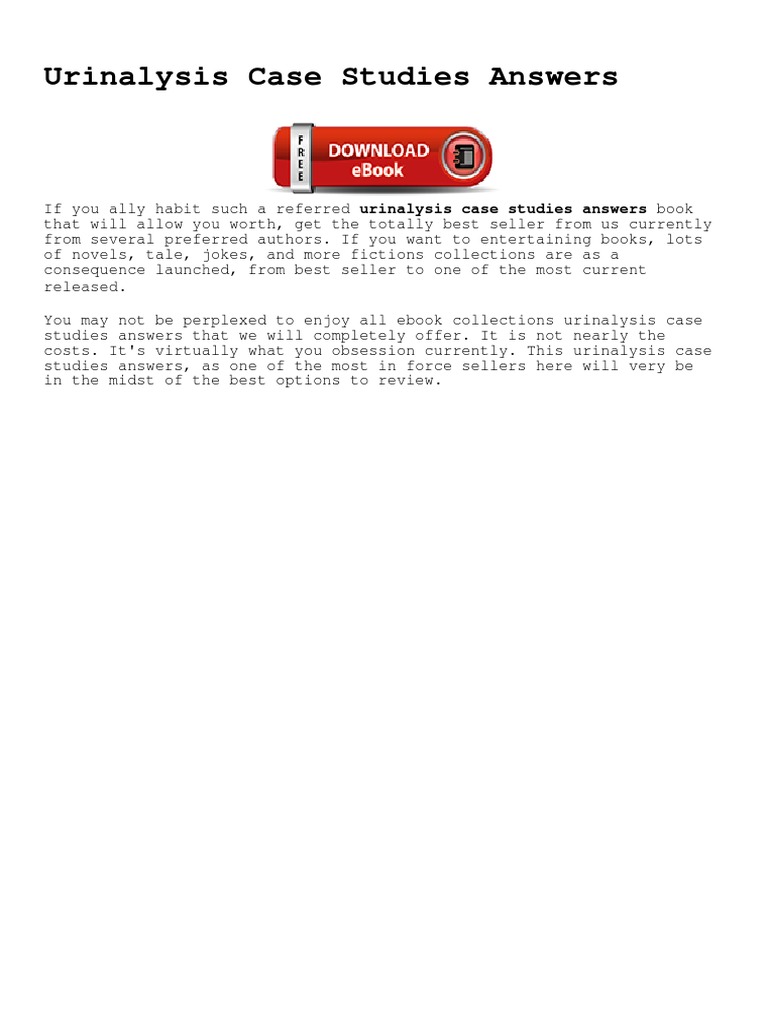 Urinalysis Study Guide | PDF