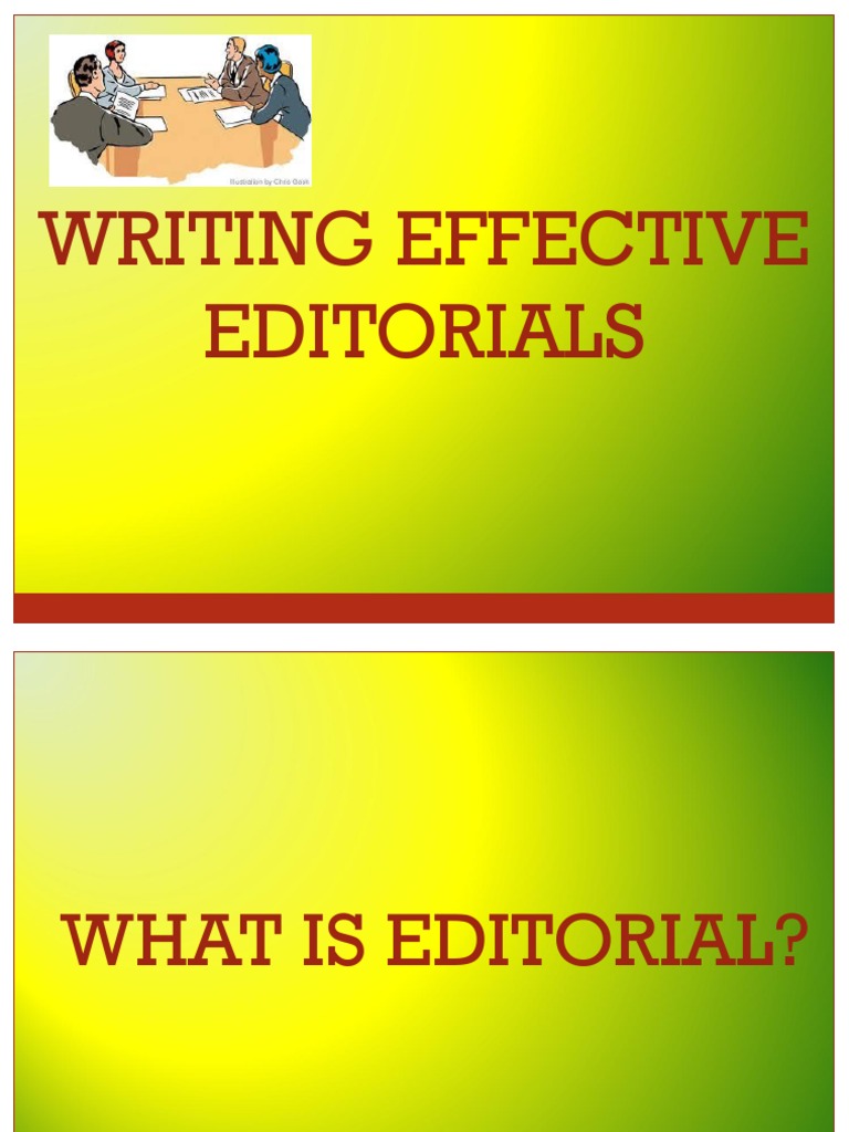 Effective Editorial Writing: Understanding the Purpose, Process, and ...