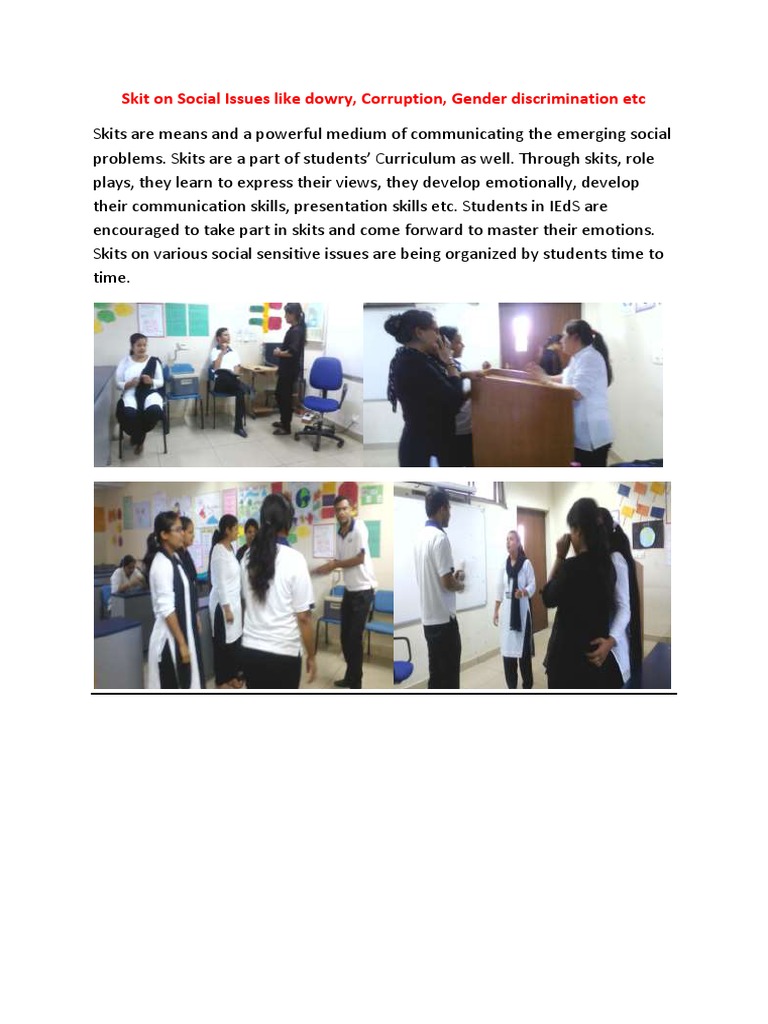 Engaging Skits on Social Issues | PDF