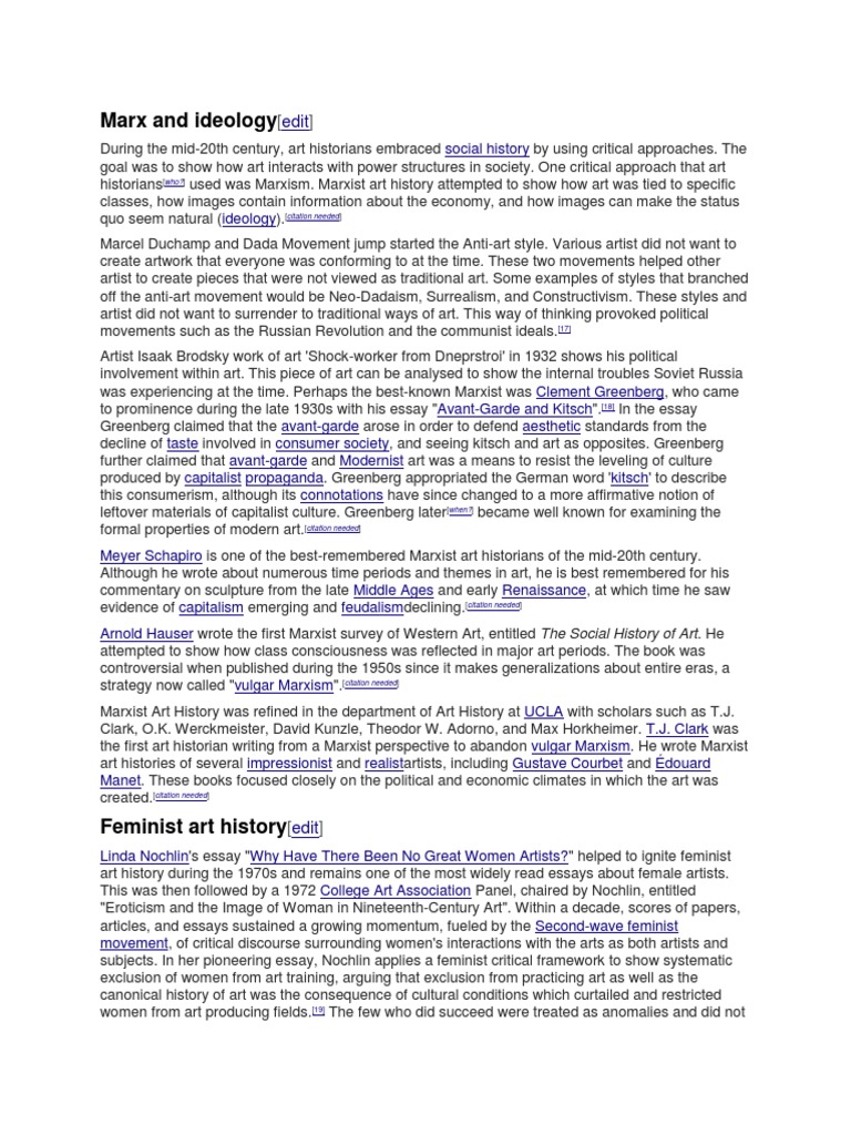 Analyzing Art Through Multiple Lenses: A Survey of Critical Approaches ...