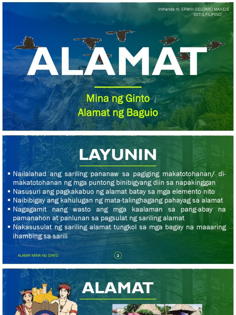 ALAMAT - Mina NG Ginto | PDF