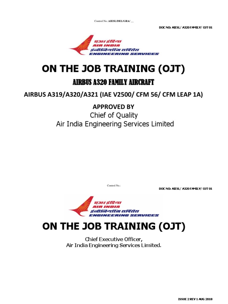 A320 OJT Guide for AME Trainees | PDF | Aviation | Aircraft