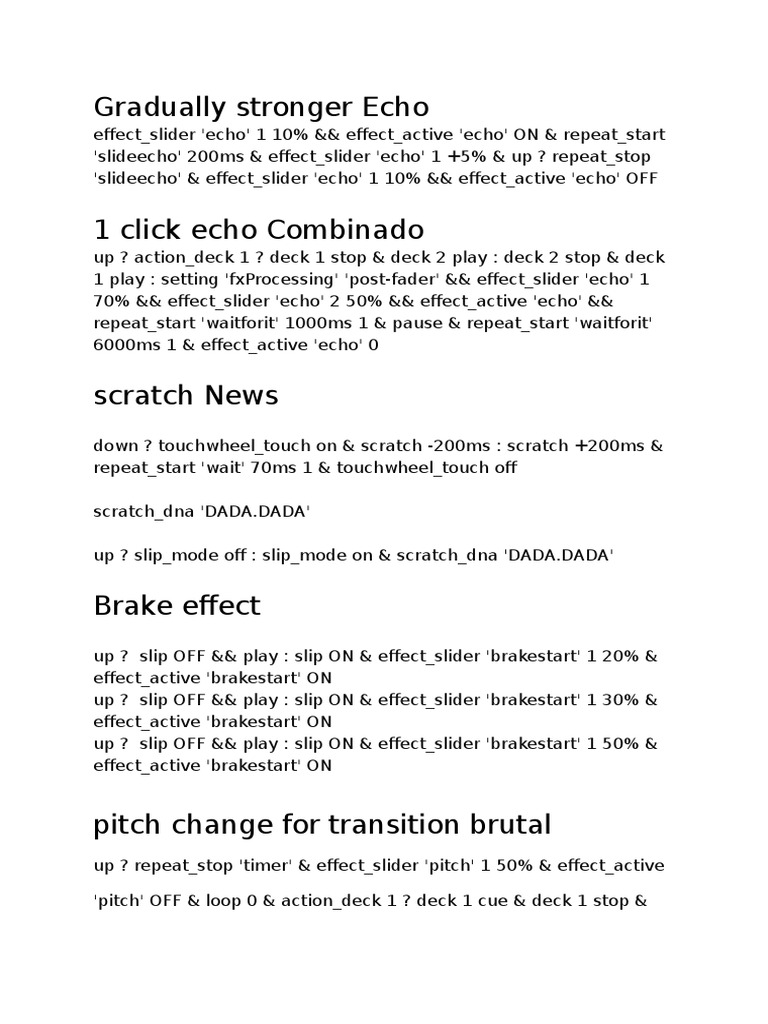 Combos Virtual DJ Mixman | PDF