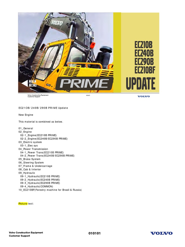 Ec210b Volvo PDF | PDF | Fuel Injection | Diesel Engine