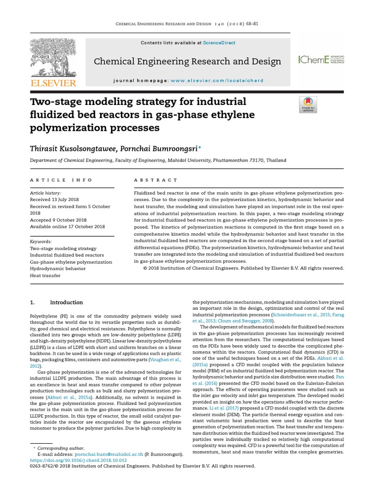 Paper Reza Sciencedirect | PDF | Reaction Rate | Chemical Reactor