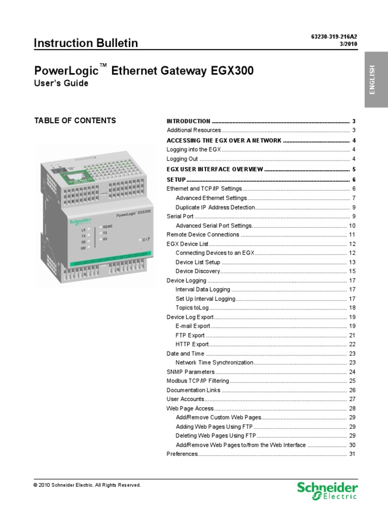 EGX300 User Guide | PDF | Internet Protocol Suite | World Wide Web