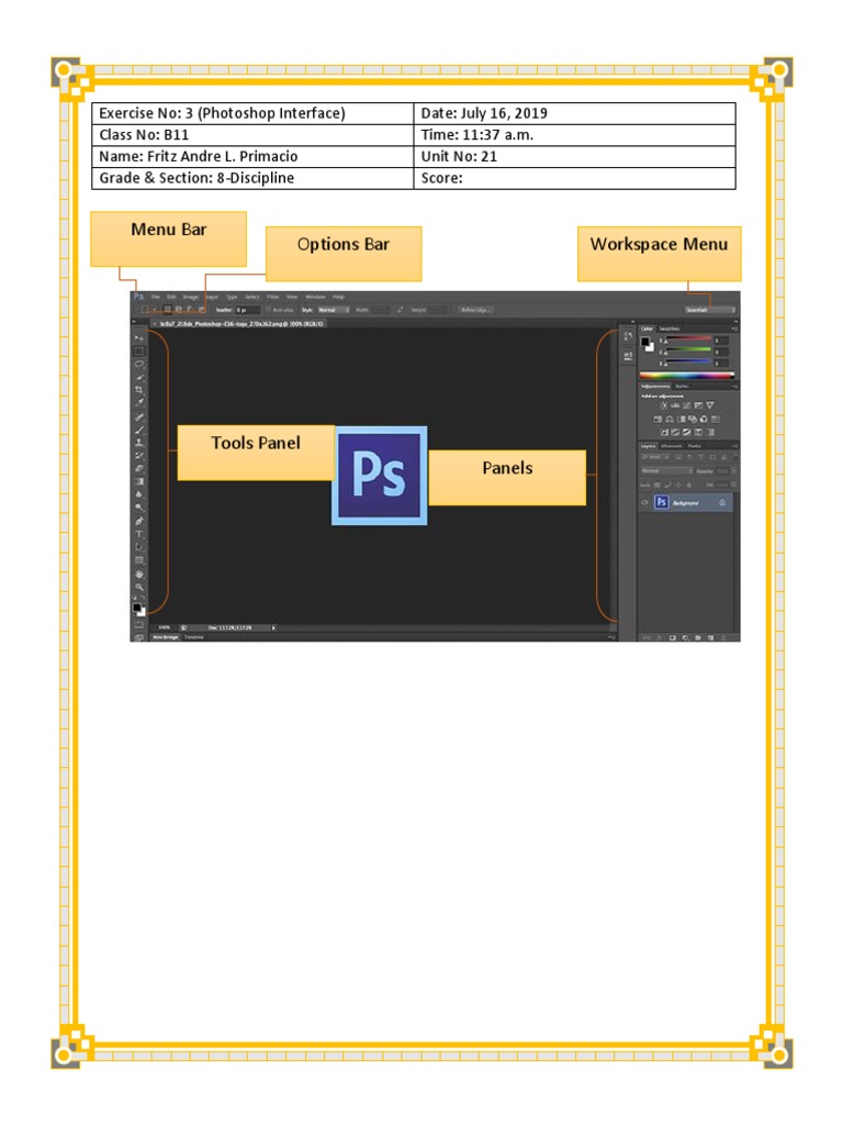 Photoshop Interface Overview 2019 | PDF