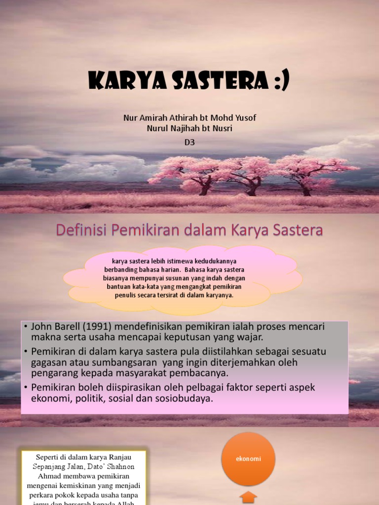 Pemikiran dalam Karya Sastera Melayu | PDF