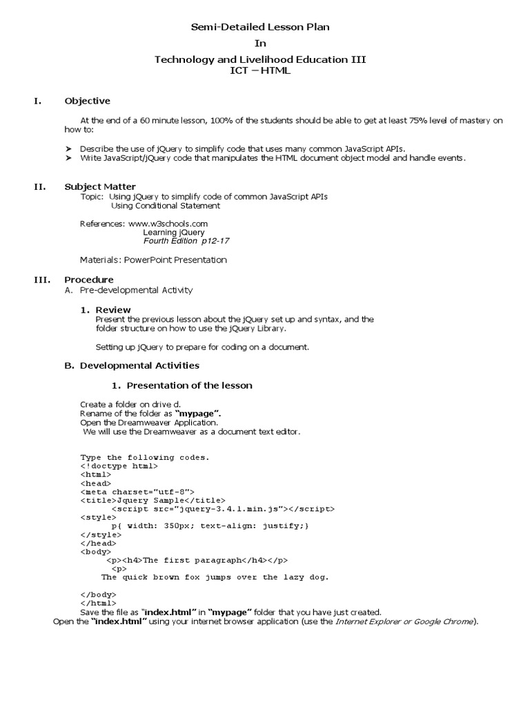 Sample DLP TVL Programming | PDF | J Query | Java Script