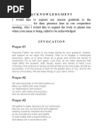 Prayer for Thesis Defense Ceremony | PDF