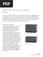 Nokia 7750 SR-A Service Router Data Sheet en | PDF | Multiprotocol ...
