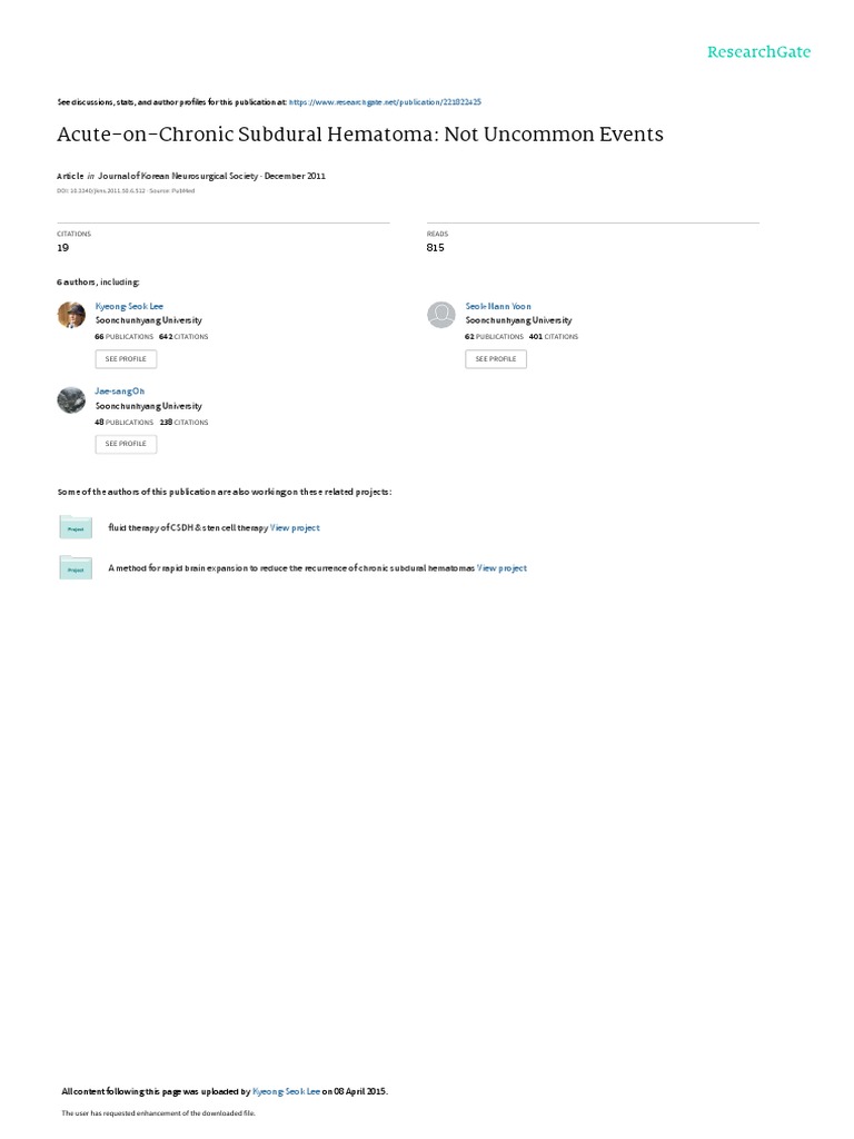 Chonic | PDF | Health Sciences | Diseases And Disorders