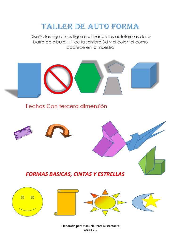 Taller de Autoformas en Word | PDF | Arte