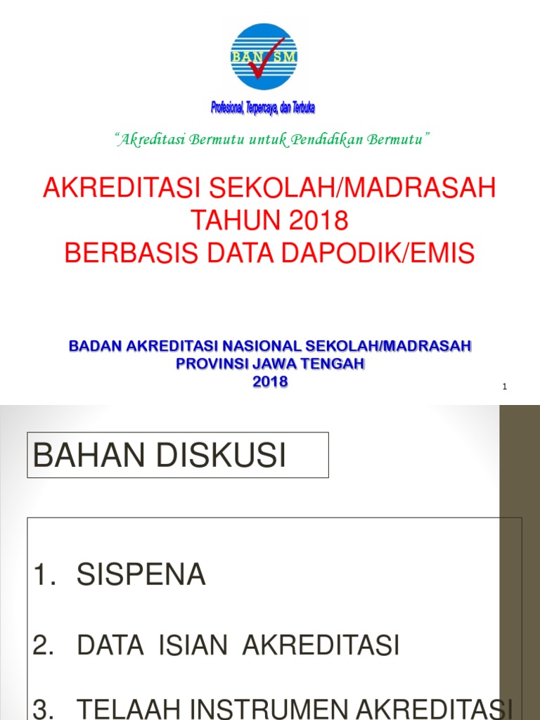 Data Sisian Akreditasi (SISPENA) | PDF | Bisnis