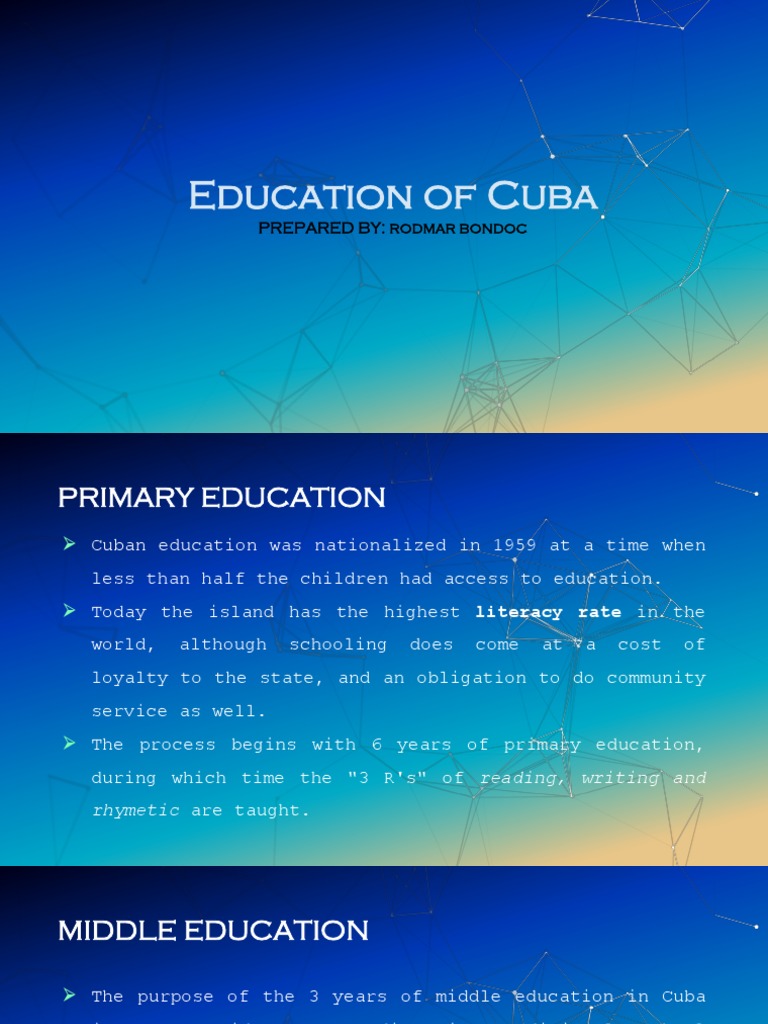 Overview of Cuba's Education System | PDF