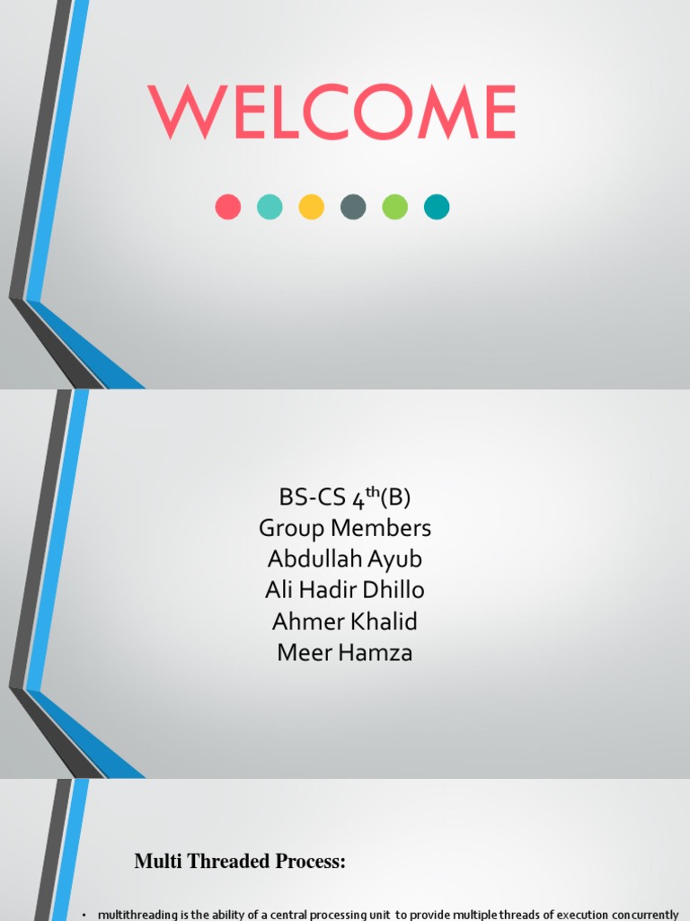 Welcome | PDF | Thread (Computing) | Kernel (Operating System)