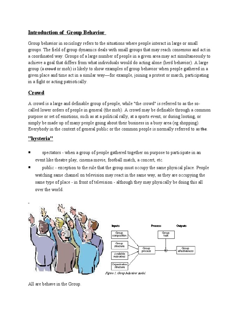 Introduction of Group Behavior: Crowd | PDF | Business