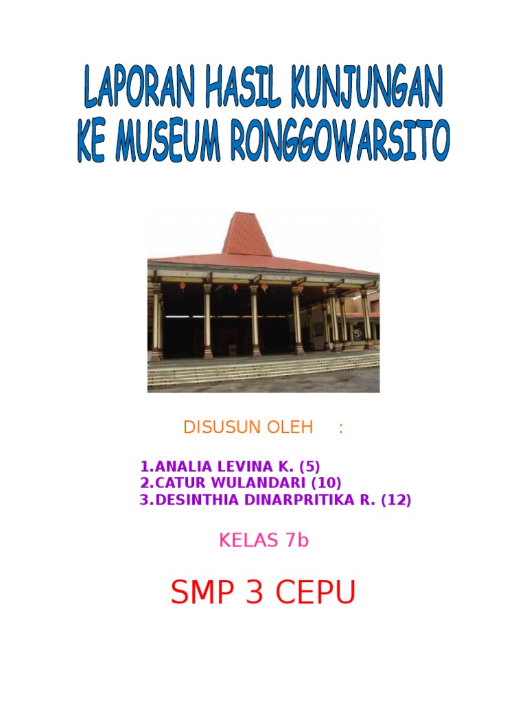 Museum Ronggowarsito | PDF