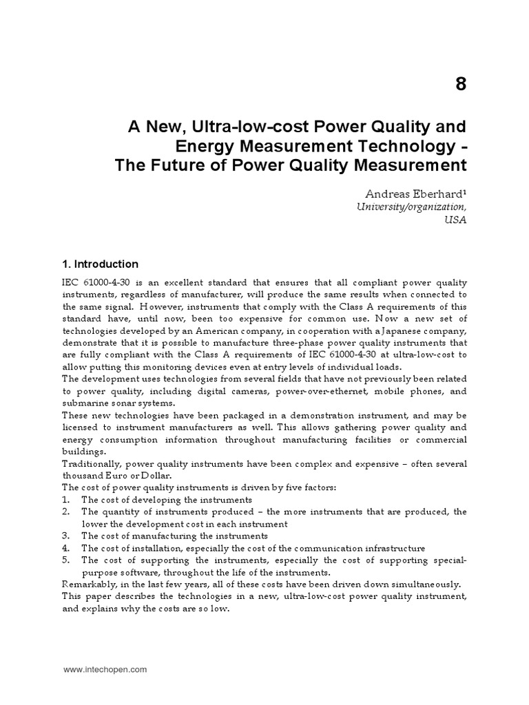 A New, Ultra-Low-Cost Power Quality and Energy Measurement Technology - The Future of Power ...