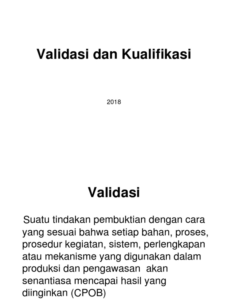 VALIDASI | PDF