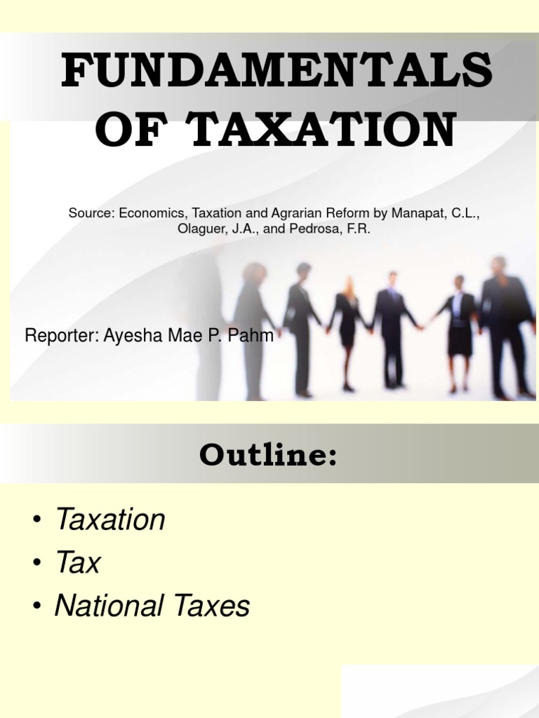 Fundamentals of Taxation | PDF | Tax Exemption | Income Tax