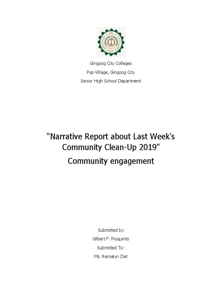 Narrative Report | PDF