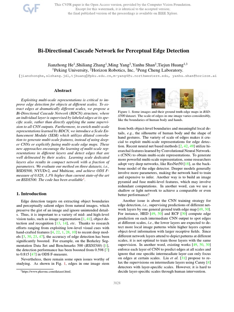 He Bi-Directional Cascade Network For Perceptual Edge Detection CVPR 2019 Paper | PDF ...