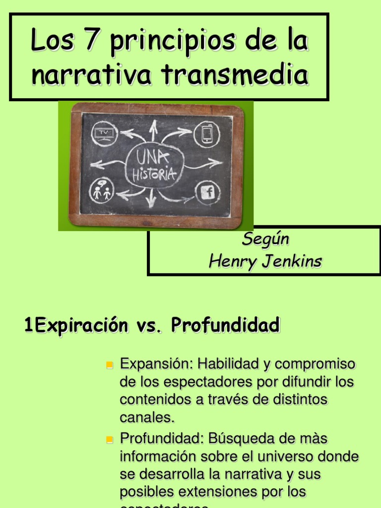 7 Principios de La Narrativa Transmedia | PDF