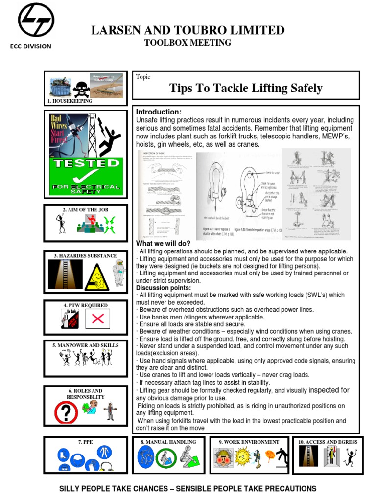 Lifting Safety | PDF | Crane (Machine) | Forklift