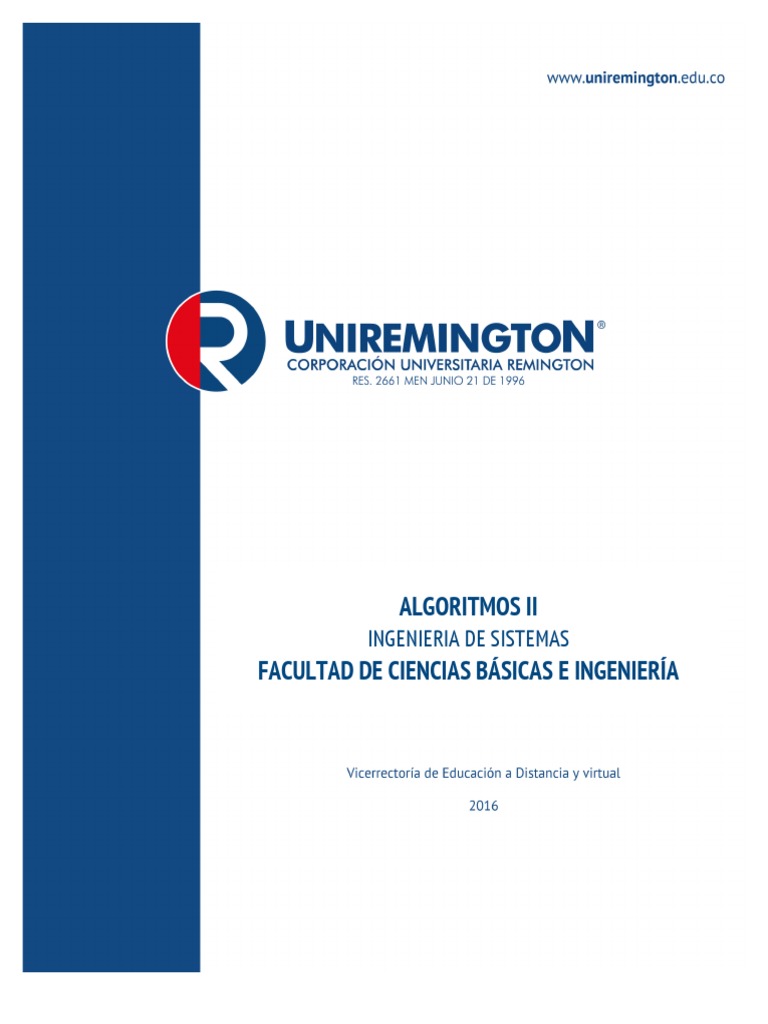 Algoritmos Ii 2016 Pdf Archivo De Computadora Almacenamiento De Datos De La Computadora